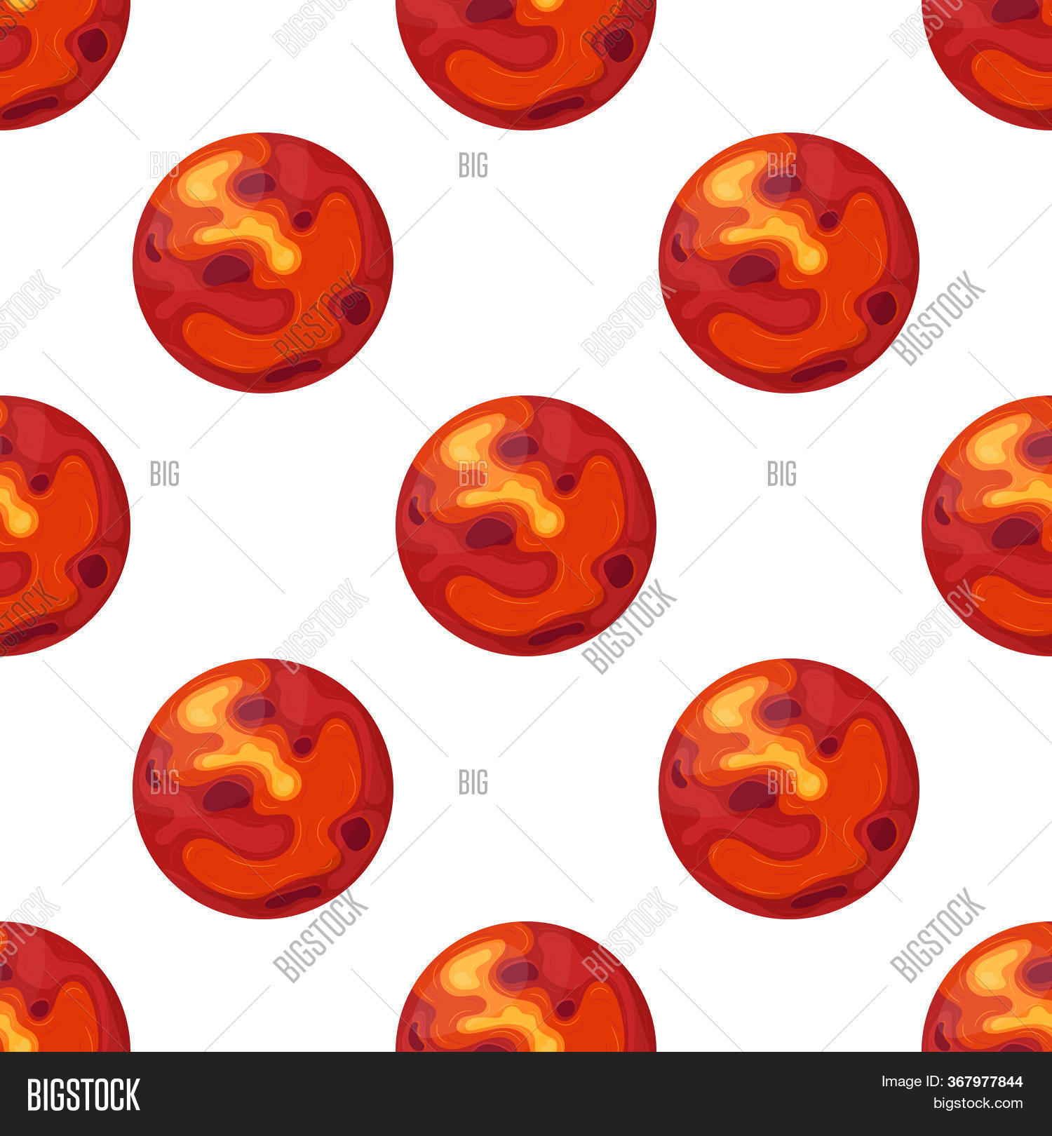 Seamless Pattern Mars Image & Photo (Free Trial) | Bigstock