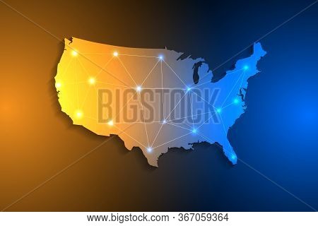 United States Map On Vector & Photo (Free Trial) | Bigstock