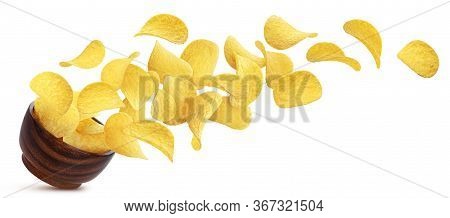 Potato Chips Falling Image & Photo (Free Trial) | Bigstock