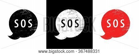 Sos Icon. Talking Vector & Photo (Free Trial) | Bigstock