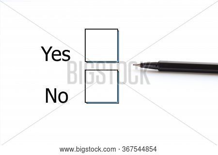 Yes No Check Boxes Image & Photo (Free Trial) | Bigstock