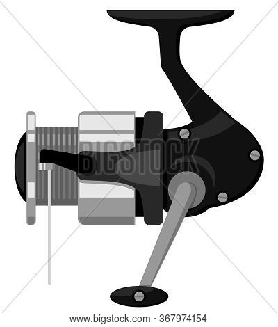Spinning Reel Close- Vector & Photo (Free Trial) | Bigstock