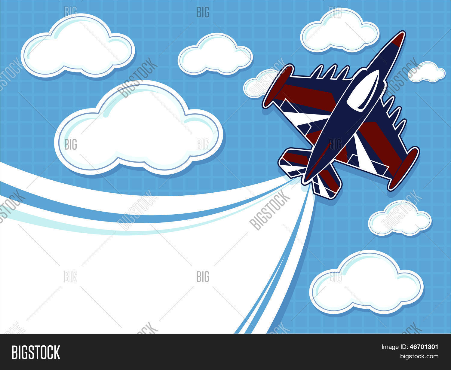 Acrobatic Jet Cartoon Vector & Photo (Free Trial) | Bigstock