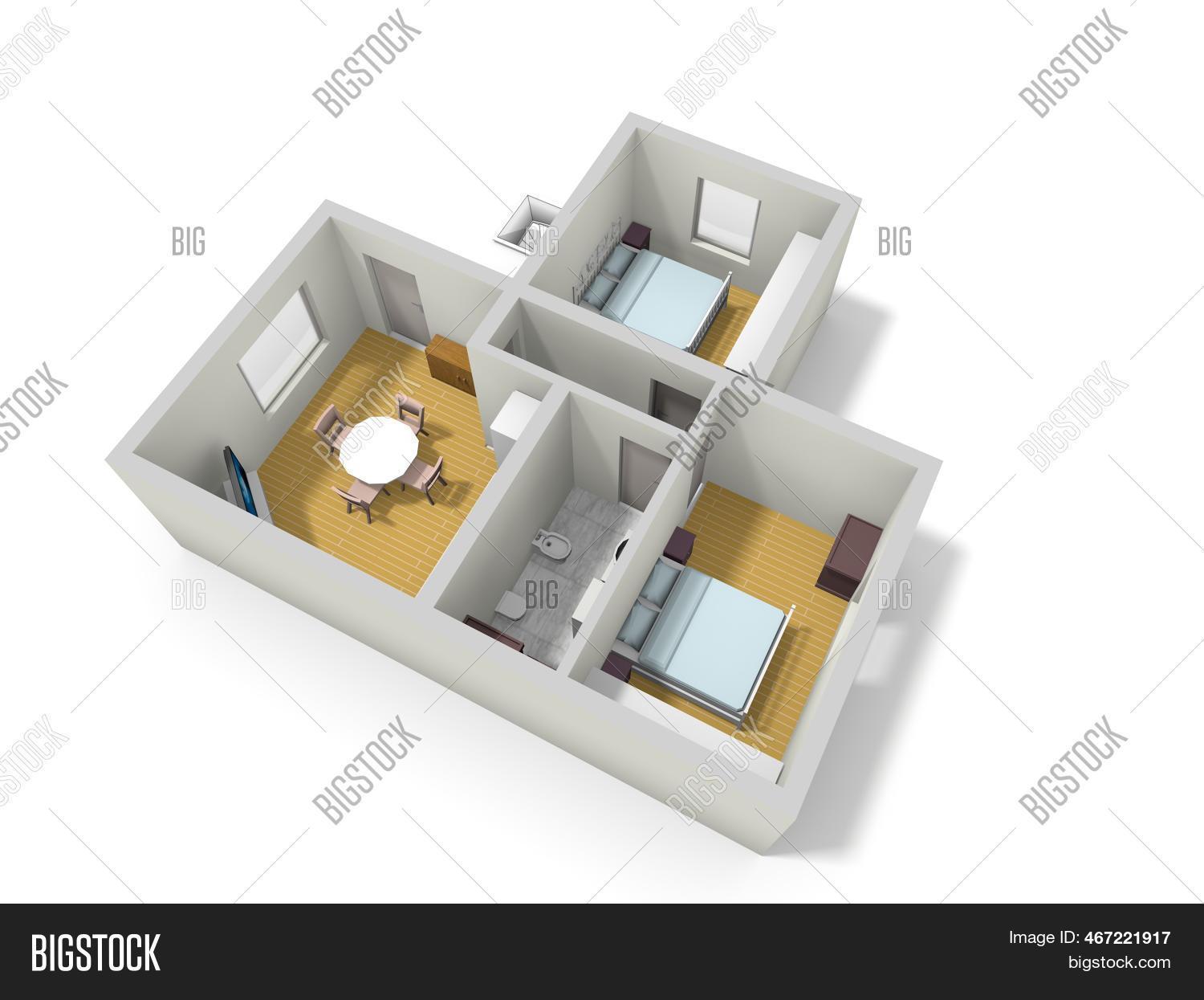 Floor Plan 3d Image & Photo (Free Trial) | Bigstock