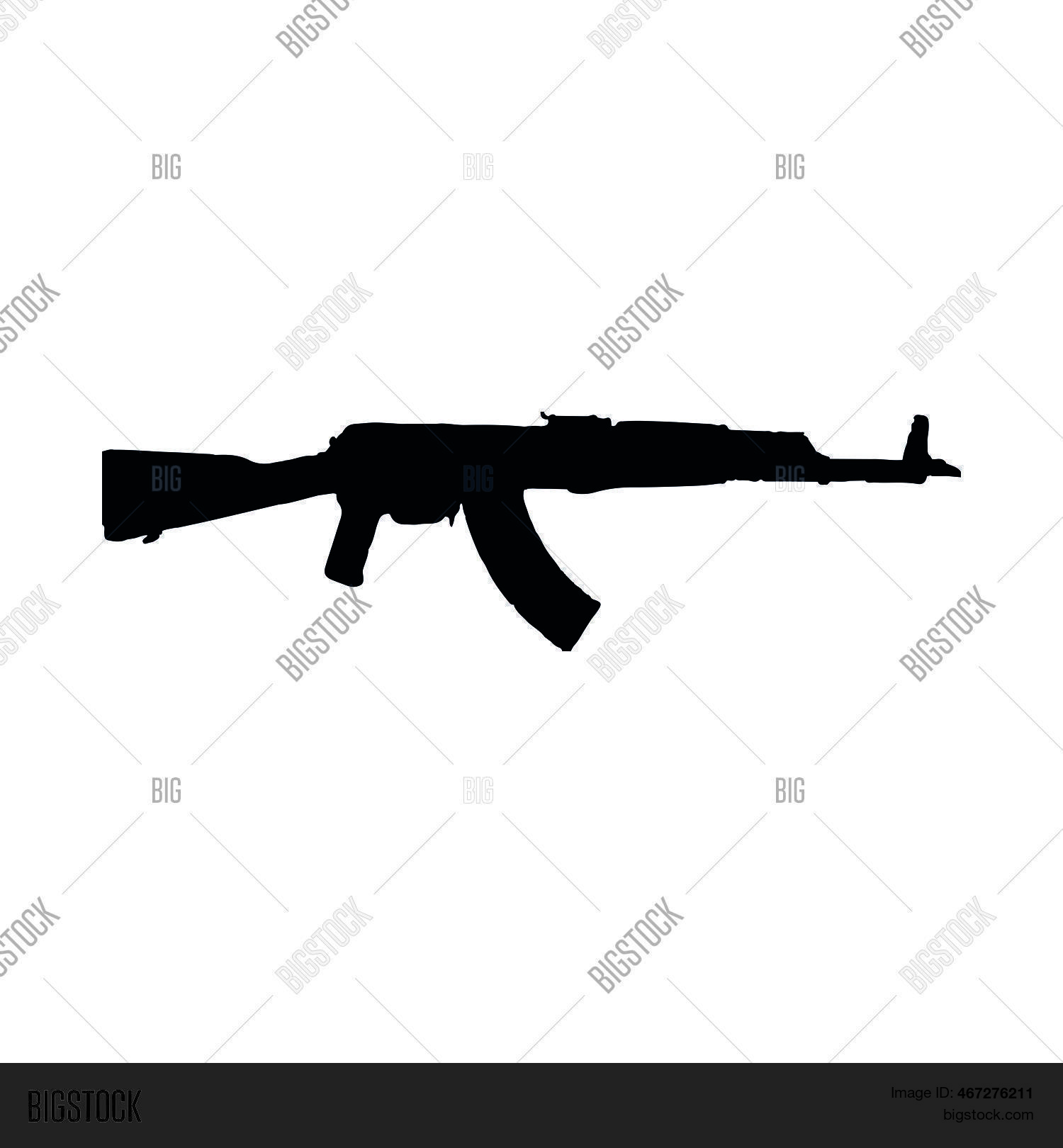 Ak-47 Icon. Simple Vector & Photo (Free Trial) | Bigstock