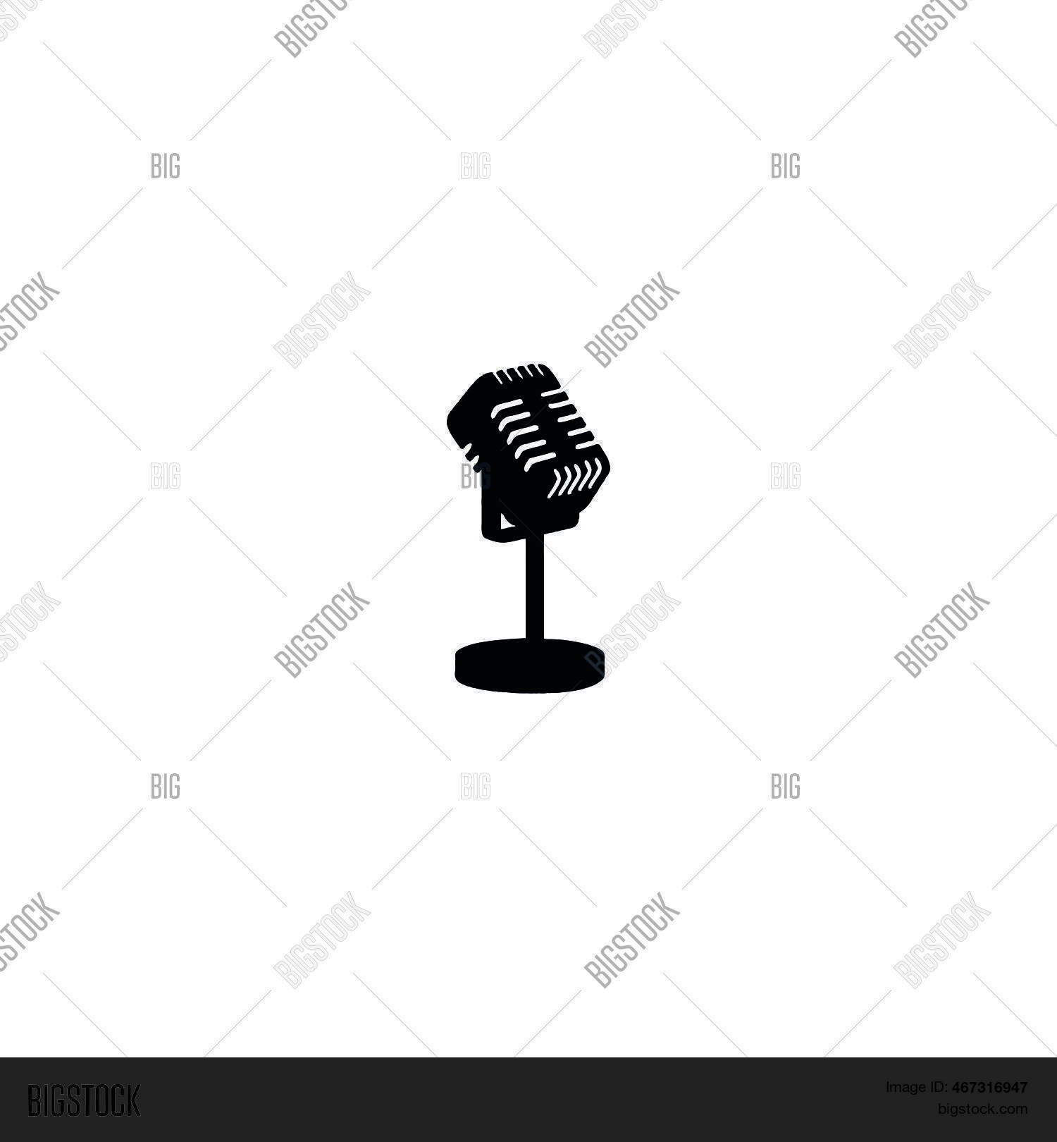 Vector y foto Microphone Icon. (prueba gratis) | Bigstock