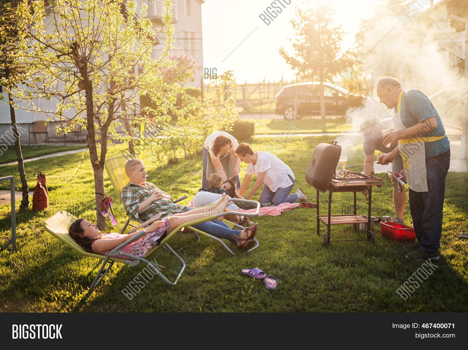 Big Happy Family Enjoy Image & Photo (Free Trial) | Bigstock
