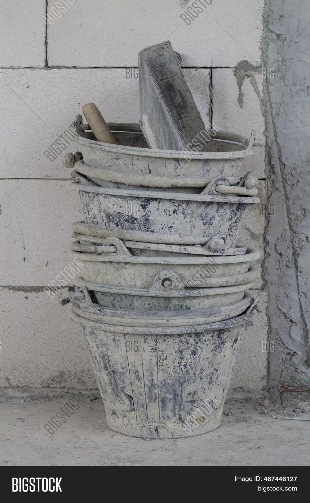 Stack Old Plastic Pail Image & Photo (Free Trial) | Bigstock