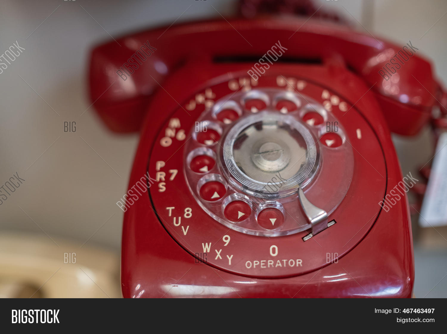 Vintage Telephone. Red Image & Photo (Free Trial) | Bigstock