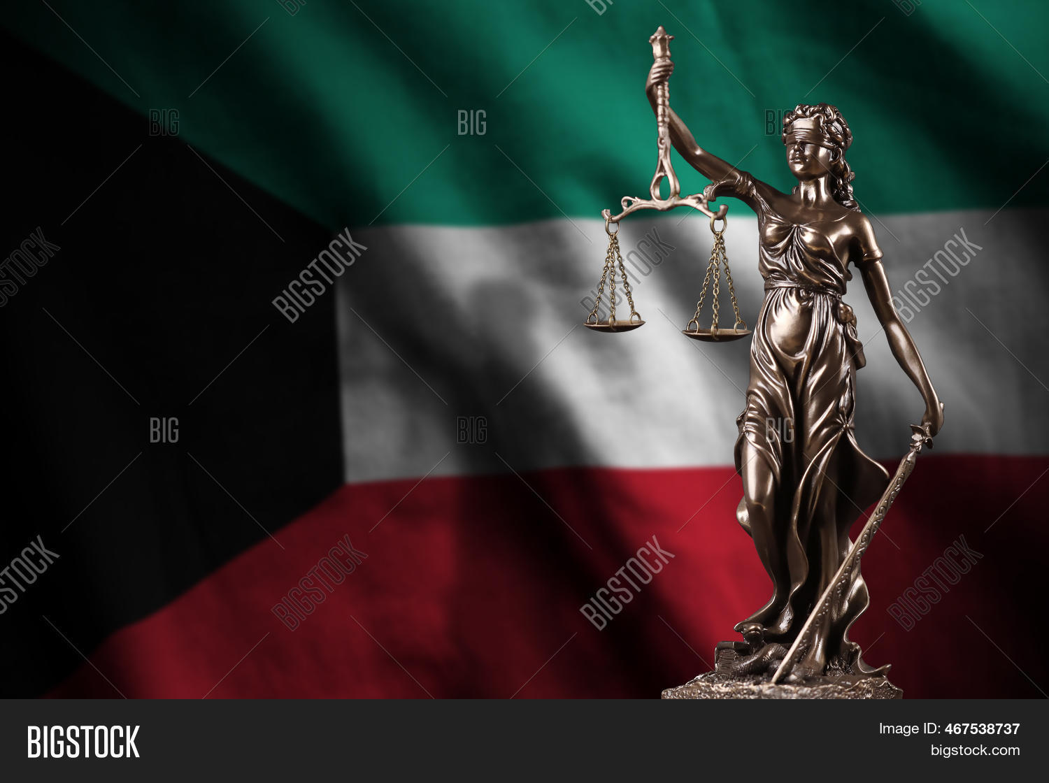 Kuwait Flag Statue Image & Photo (Free Trial) | Bigstock