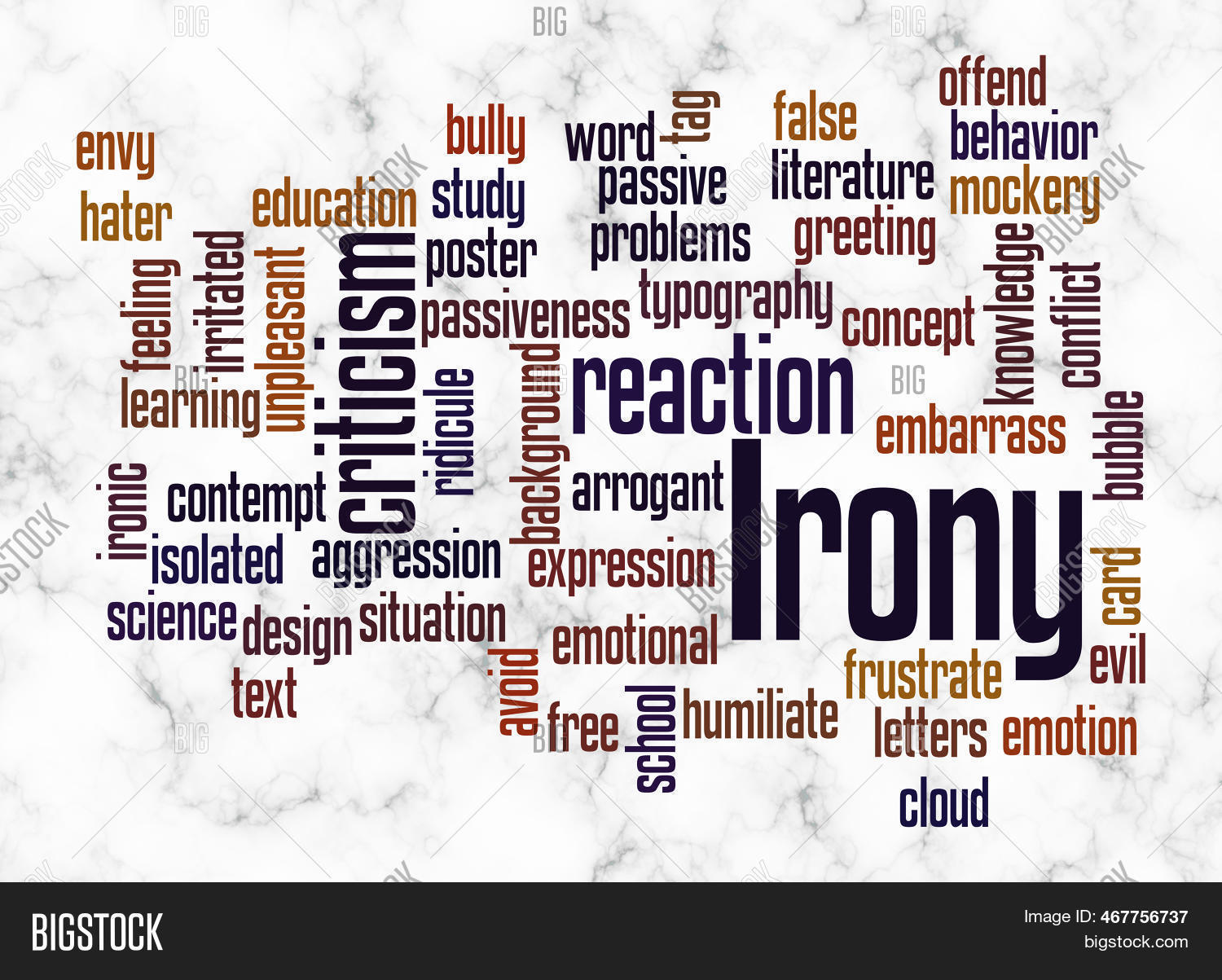 Word Cloud Irony Image & Photo (Free Trial) | Bigstock