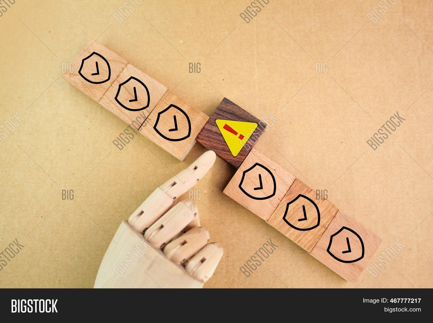 Wooden Square Caution Image & Photo (Free Trial) | Bigstock