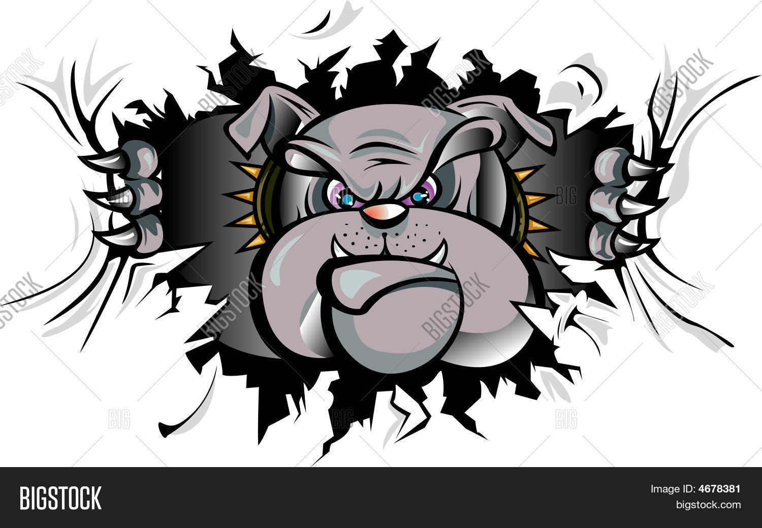 Bulldog Attack Vector & Photo (Free Trial) | Bigstock