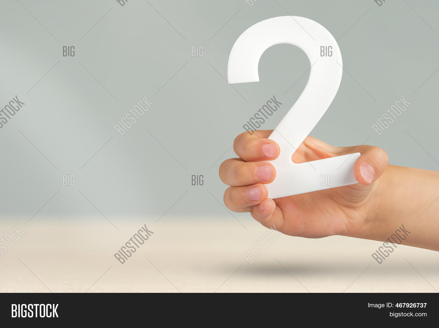 Number Two Hand. Hand Image & Photo (Free Trial) | Bigstock