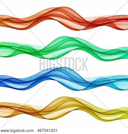 Set Horizontal Waves Vector & Photo (Free Trial) | Bigstock