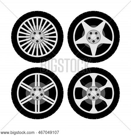 Car Wheel Tire 4x4 Vector & Photo (Free Trial) | Bigstock