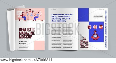 Magazine Mockup Vector & Photo (Free Trial) | Bigstock