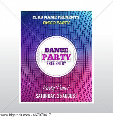 Disco Party Poster. Vector & Photo (Free Trial) | Bigstock