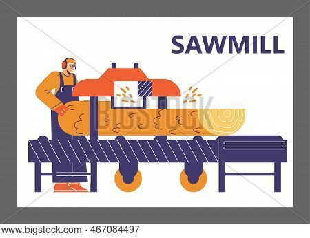 Professional Sawmill Vector & Photo (Free Trial) | Bigstock