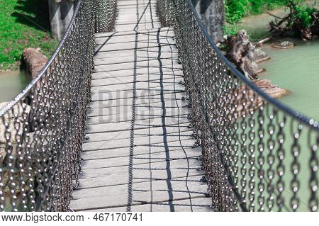 Footbridge Over River Image & Photo (Free Trial) | Bigstock