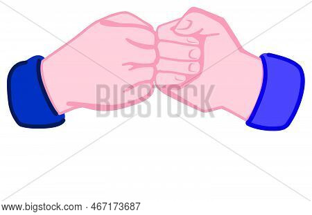 Fist Bump Sticker Die Vector & Photo (Free Trial) | Bigstock