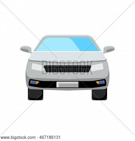 Front View White Car Vector & Photo (Free Trial) | Bigstock