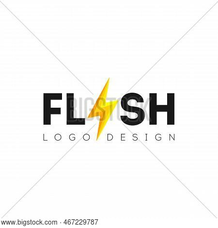Flash Logo Design Vector & Photo (Free Trial) | Bigstock