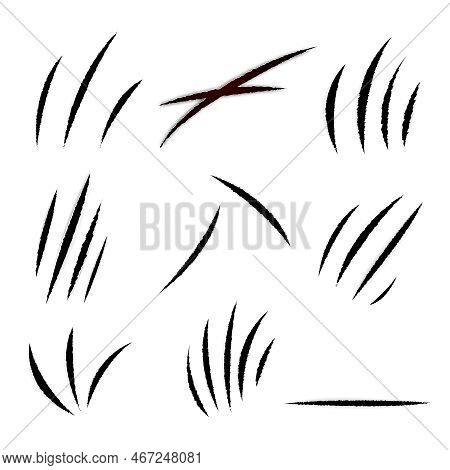 Black Scratches Vector & Photo (Free Trial) | Bigstock