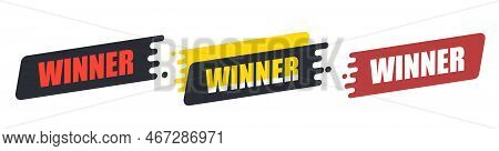 Winner Signs Set Vector & Photo (Free Trial) | Bigstock