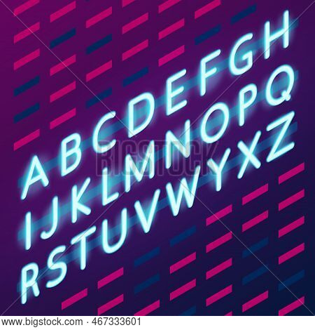 Neon Alphabet. Vector & Photo (Free Trial) | Bigstock