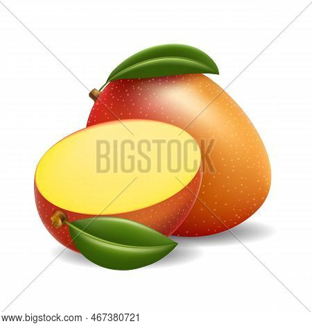 Ripe Tropical Mango. Vector & Photo (Free Trial) | Bigstock