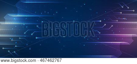 Hi-tech Communication Design. Electronic Vector Illustration. Abstract ...