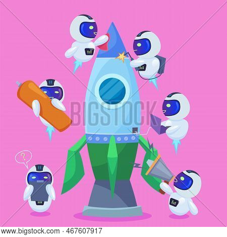 Cute Robotic Vector & Photo (Free Trial) | Bigstock