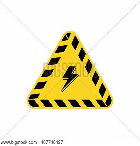 Electricity Warning Vector & Photo (Free Trial) | Bigstock