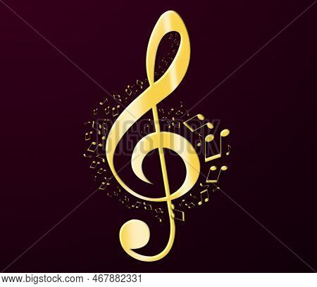 Golden Treble Clef Image & Photo (Free Trial) | Bigstock