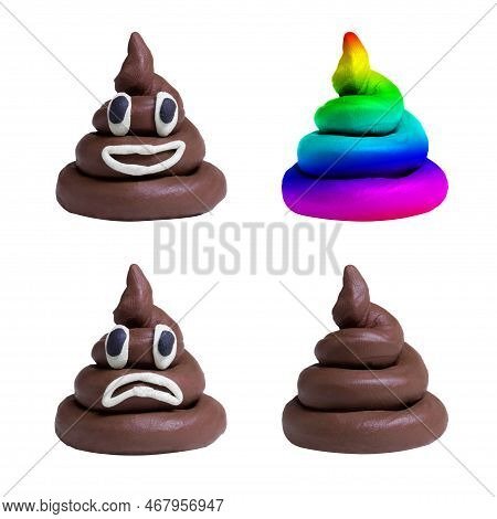 Set Poop Emojis Image & Photo (Free Trial) | Bigstock