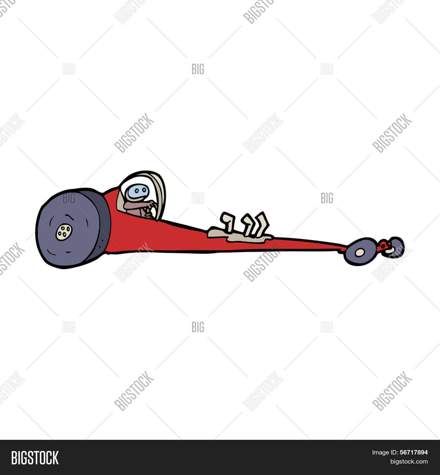 Cartoon Drag Racer Image & Photo (Free Trial) | Bigstock