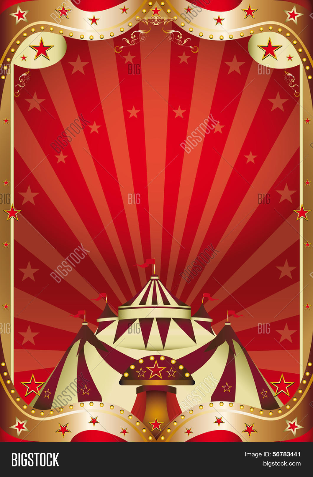 Red Circus Background Vector & Photo (Free Trial) | Bigstock