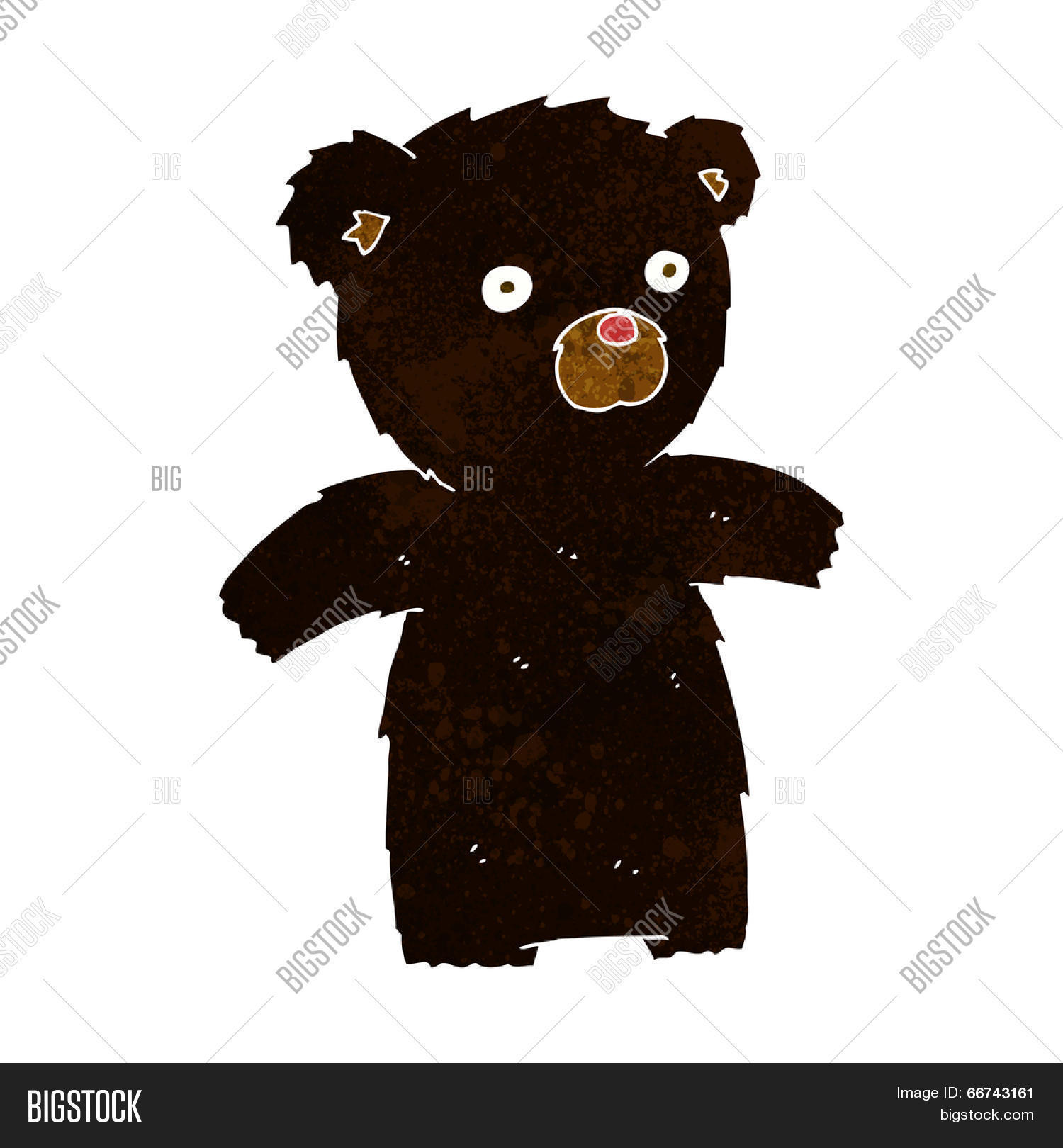 Cartoon Black Bear Vector & Photo (Free Trial) | Bigstock