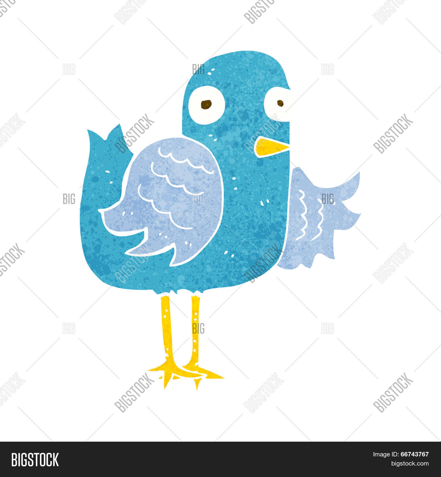 Cartoon Bird Waving Vector & Photo (Free Trial) | Bigstock