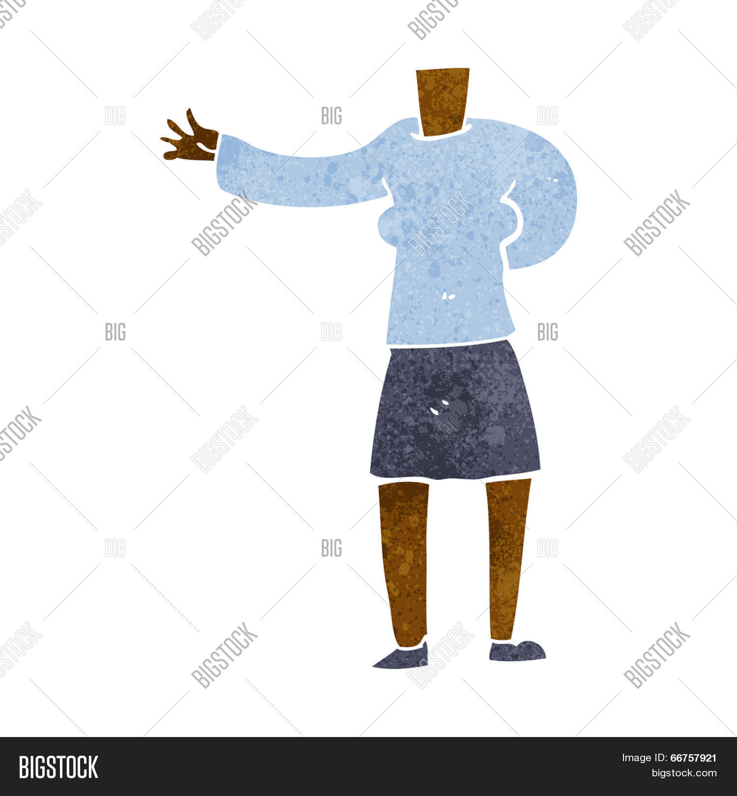 Cartoon Female Body ( Vector & Photo (Free Trial) | Bigstock