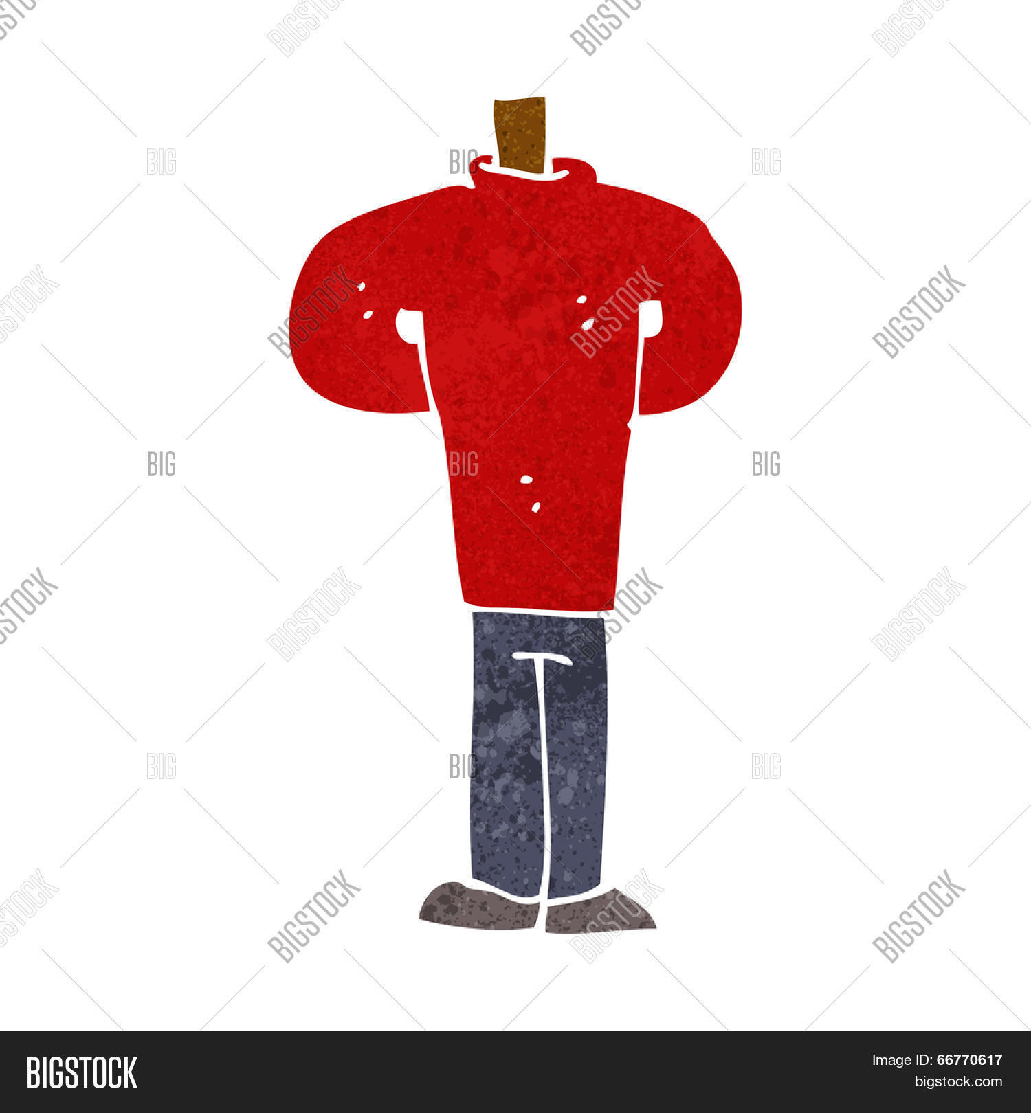 Cartoon Body Standing Vector & Photo (Free Trial) | Bigstock