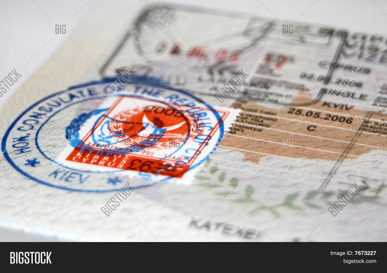 Cyprus Visa Stamps Image & Photo (Free Trial) | Bigstock