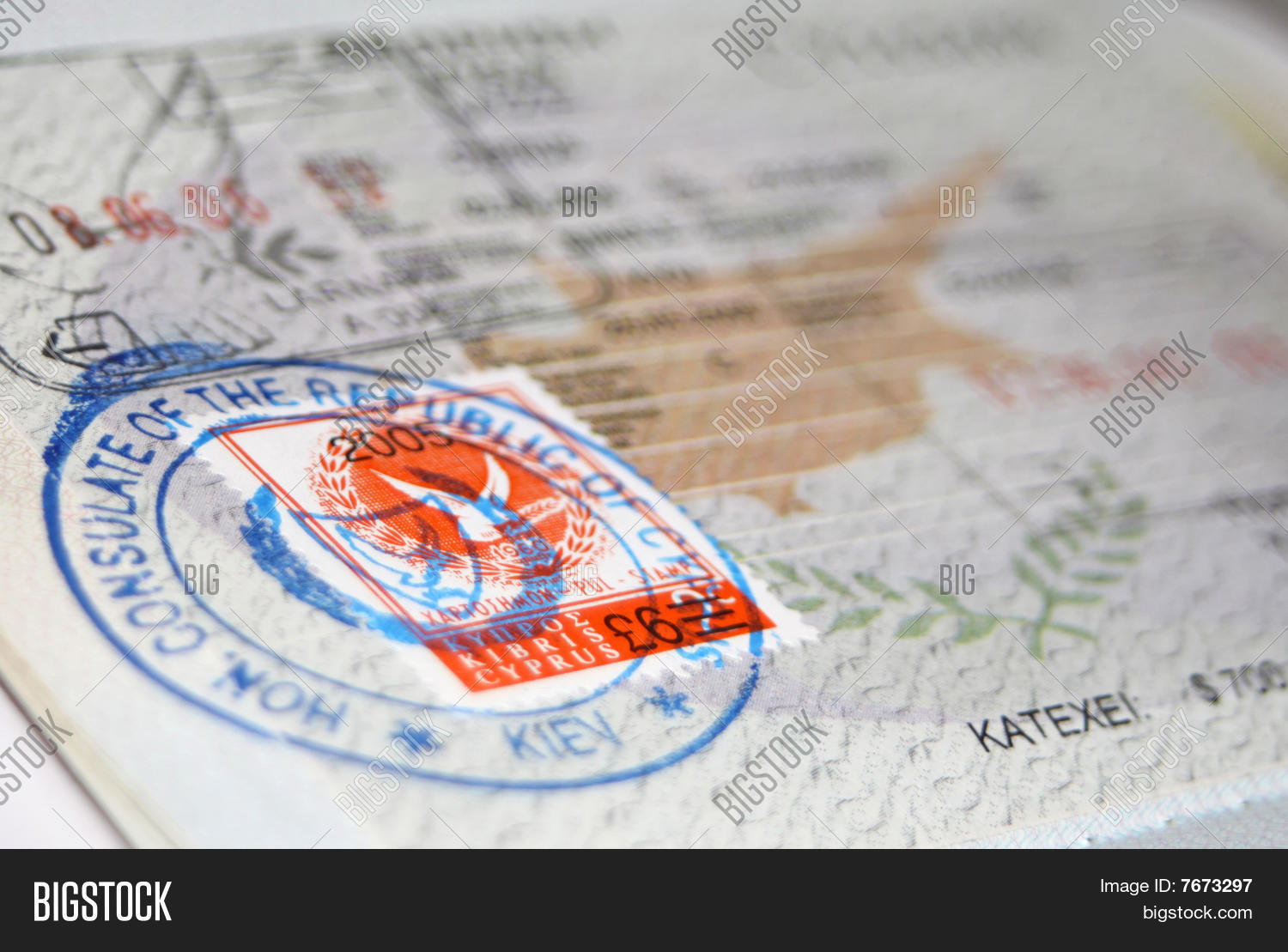 Cyprus Visa Stamps Image & Photo (Free Trial) | Bigstock