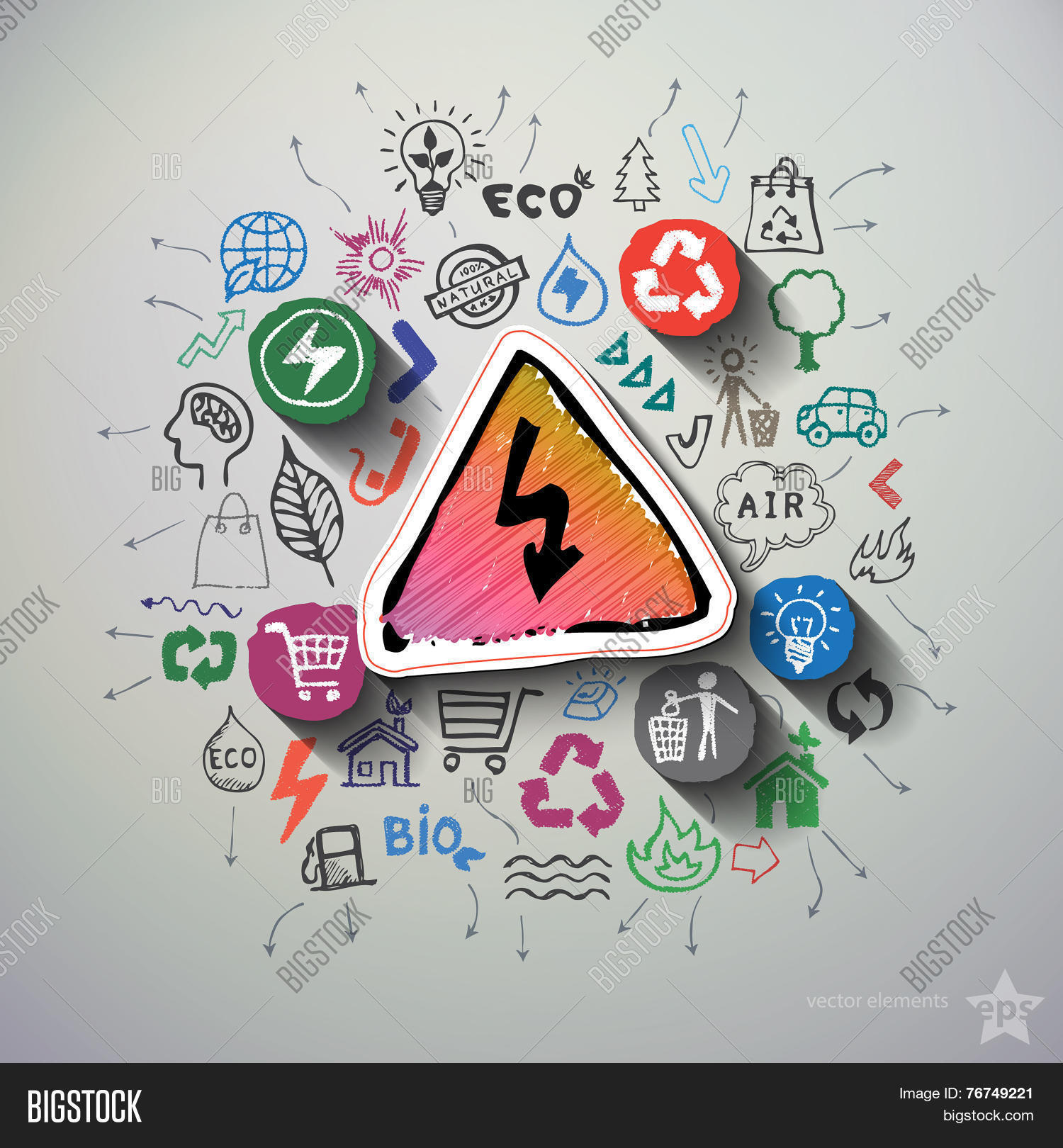 Eco Energy Collage Vector & Photo (Free Trial) | Bigstock