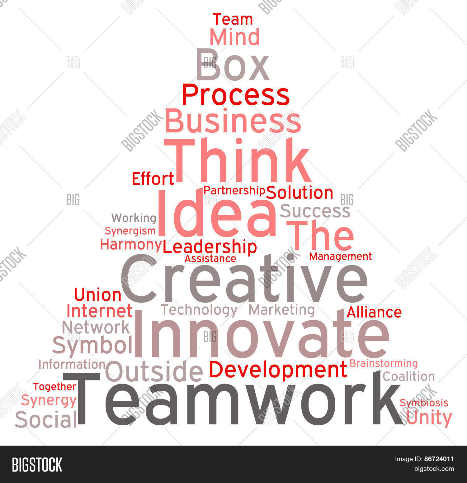 Teamwork Pyramid Word Image & Photo (Free Trial) | Bigstock