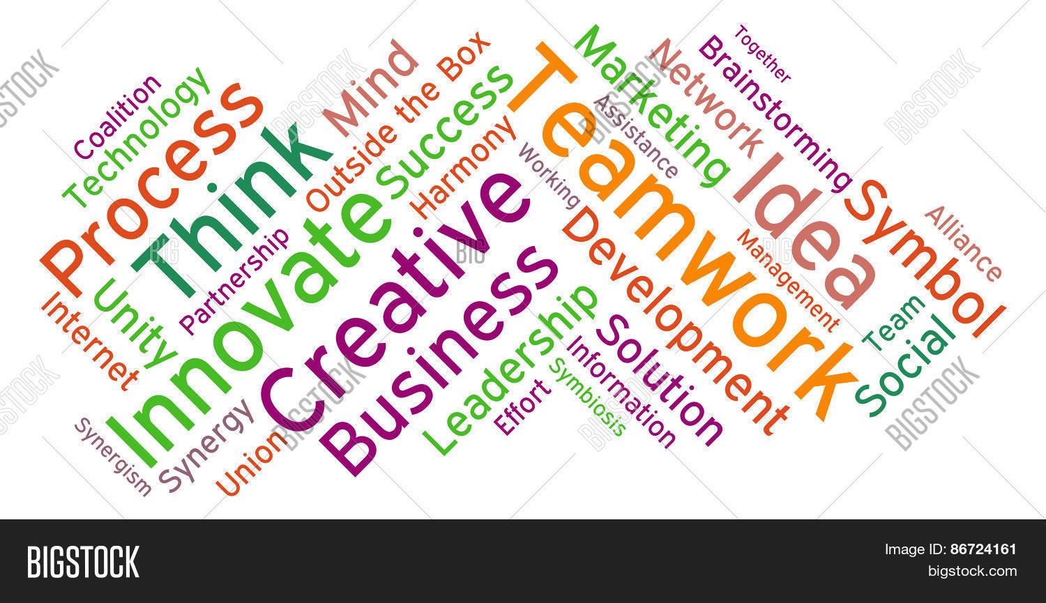 Teamwork Cloud Shaped Image & Photo (Free Trial) | Bigstock