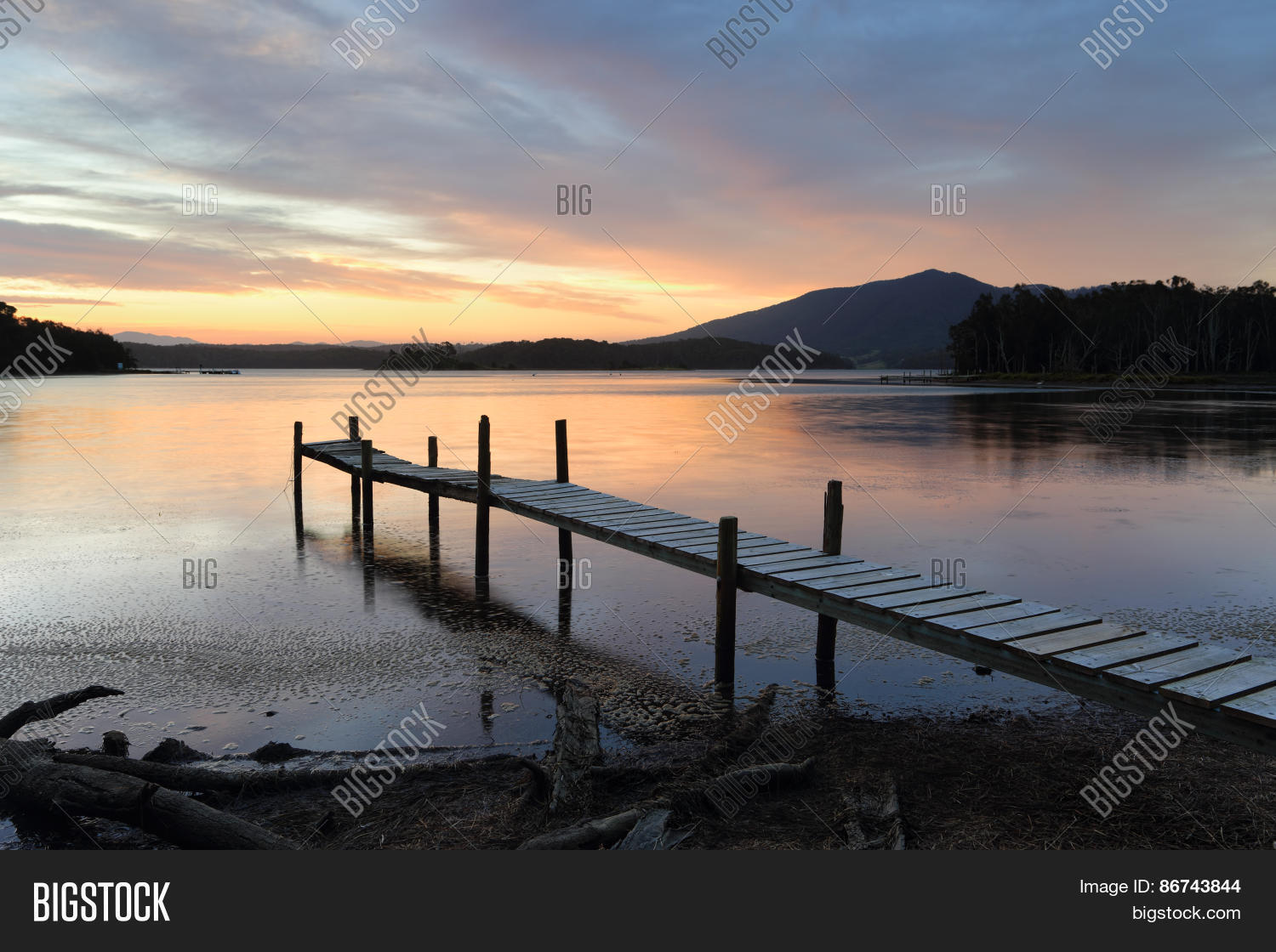 Little Timber Jetty On Image & Photo (Free Trial) | Bigstock