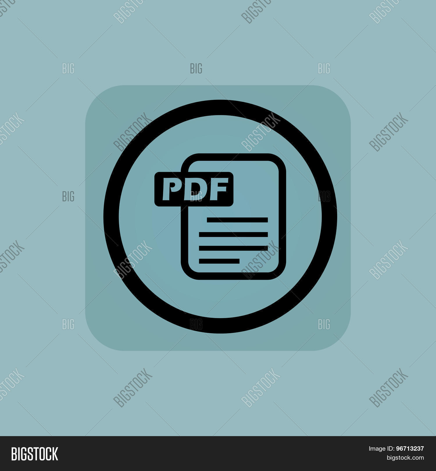 Pale Blue PDF File Vector & Photo (Free Trial) | Bigstock
