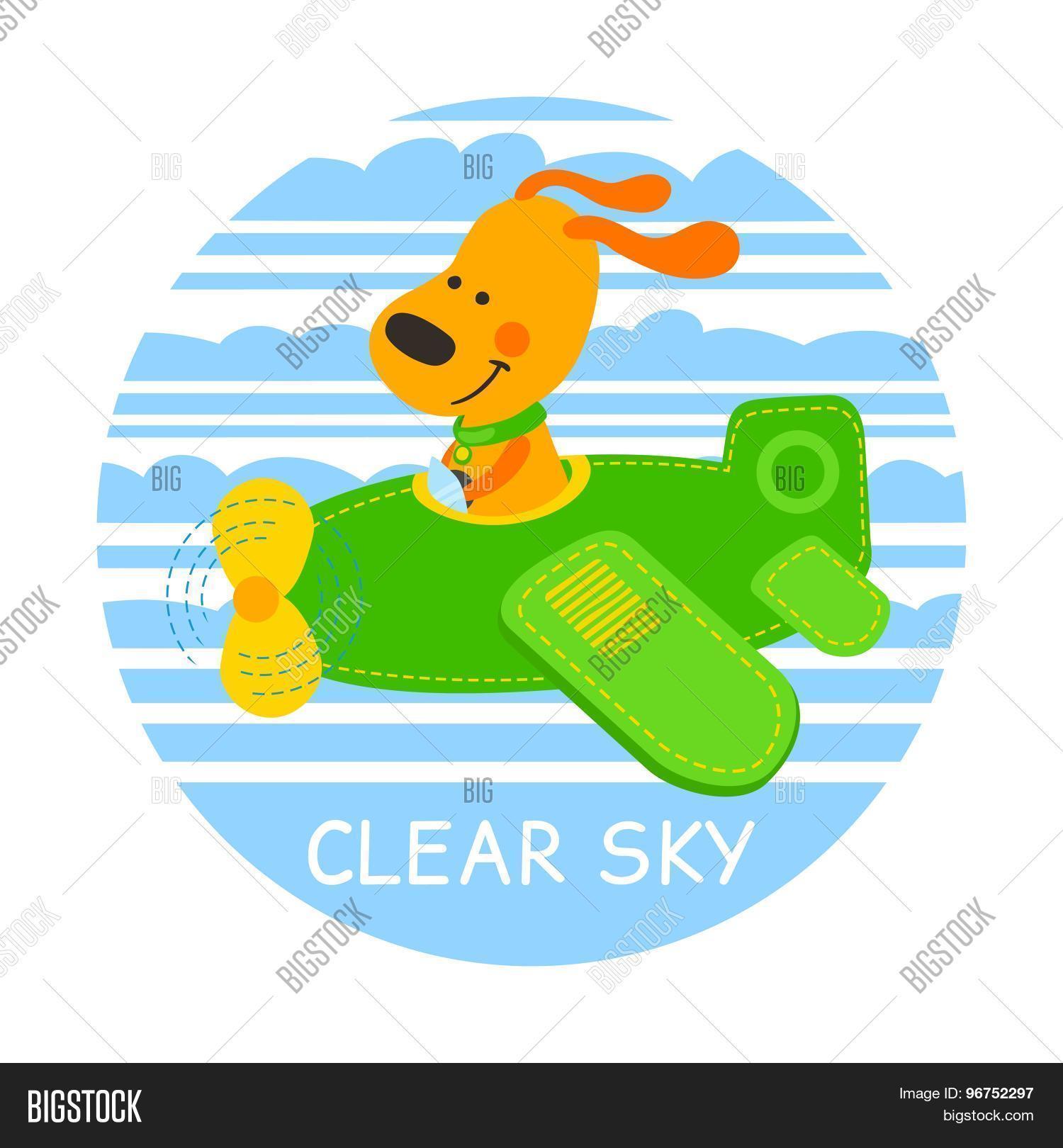 Pilot Dog Vector Vector & Photo (Free Trial) | Bigstock